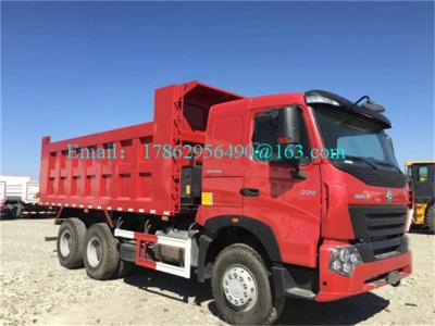 China Large 6×4 Heavy Duty Dump Truck With 400L Fuel Tanker 24V Electric System for sale