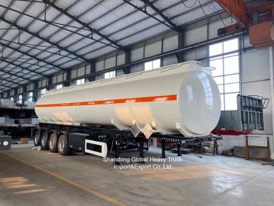 China 3 Axles Carbon Steel Fuel Tanker Semi Trailer with High Strength and Long Durability for Corrosion Resistant Oil Transport for sale