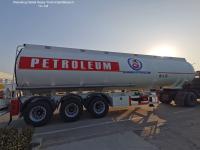China 40 Cubic Tank 3 Axles Aluminum Alloy Fuel Tanker Semi Trailer for Long-distance Transportation for sale