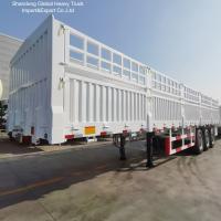 China 4 Axles 100 Tons Capacity Premium Customized Fence Cargo Semi Trailer for Heavy Load Transport for sale