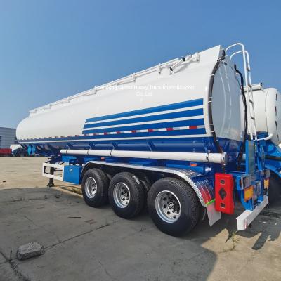 China 3 Axle 50000 Liters Fuel Tanker Semi Trailer with Anti-Corrosion Technology and Multiple Compartments for Liquid Transport for sale