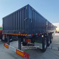 China 3 Axle Side Wall Semi Trailer with High Loading Capacity Corrosion Resistance and Customizable Side Wall for Heavy Cargo Transport for sale