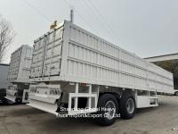 China 2 Axle Fence Semi-Trailer with 30-40 Tons Loading Capacity and Detachable Fence Panels for Livestock and Cargo Transport for sale