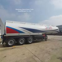 China 50,000 Liters Fuel Tanker Semi Trailer with 12R22.5 Tires and JOST 28T Landing Gear for Heavy-Duty Transport for sale