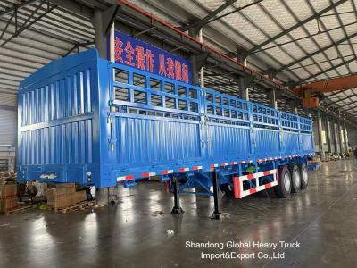 China 3 Axle 60 Ton Fence Semi Trailer for Livestock Transport for sale