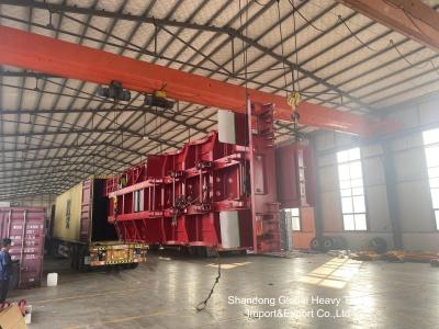 China 80-120 Tons Payload Capacity Lowbed Semi Trailer with 4×13T or 16T FUWA / BPW Axles and JOST 28T Landing Gear for sale