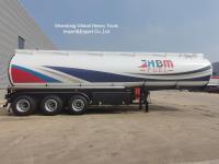 China 3 Axle Steel Oil Tanker Semi Trailer 45000L Fuel Tank for sale