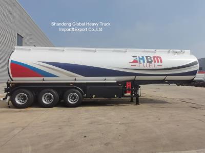 China 3 Axle Steel Oil Tanker Semi Trailer 45000L Fuel Tank for sale