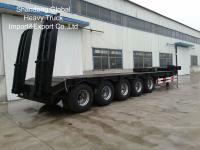 China 5 Axle 10 Axle 120 Ton Heavy Duty Low Bed Semi Trailer for Heavy Equipment Transport for sale