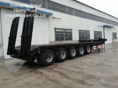 China 5 Axle 10 Axle 120 Ton Heavy Duty Low Bed Semi Trailer for Heavy Equipment Transport for sale