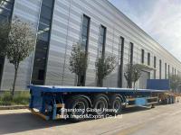 China 30 Ton 40FT 60 Tons Lowbed Semi Trailer Heavy Duty Lowboy Semi Trailer for Heavy Equipment Transport for sale