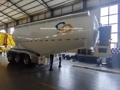 China 35-60 CBM Capacity Cement Tanker Semi Trailer with 3X13 Ton Axle and 28 Ton Landing Gear for Bulk Cement Transport for sale