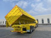 China Heavy-Duty Side Wall Fence Cargo Semi Trailer with 60-100 Tons Payload High Strength Q345B Steel and Reinforced Side Walls for sale