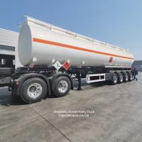 China 3 Axle Carbon Steel Q345B 45000L Fuel Tanker Semi Trailer for sale