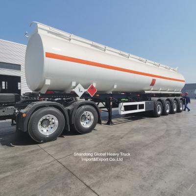 China 3 Axle Carbon Steel Q345B 45000L Fuel Tanker Semi Trailer for sale