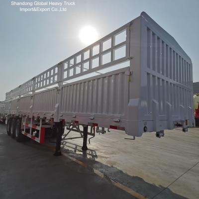 China 3-Axle Fence Semi Trailer for Livestock and Bulk Cargo Transport for sale