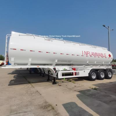 China 48000L Oil Fuel Tanker Semi Trailer 3 Axle Heavy Duty for sale
