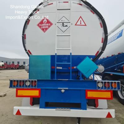 China 3-Axle 45000L Diesel Gasoline Tanker Semi Trailer with ABS Brakes for sale
