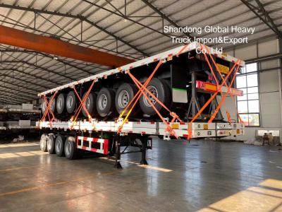 China 30 Ton 40FT 60 Tons Lowbed Lowboy Semi Trailer for Heavy Machinery and Oversized Cargo Transport for sale