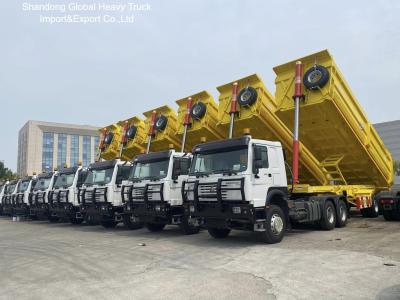 China 3 Axle Steel Dump Semi Trailer for Heavy Material Transport for sale