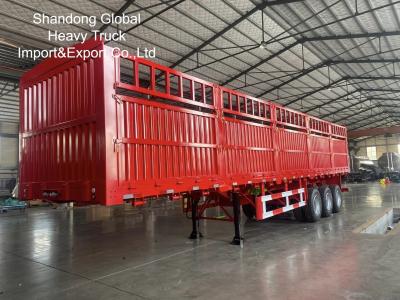 China 50-70T Fence Semi-Trailer for Heavy Cargo 3-Axle Steel Construction for sale