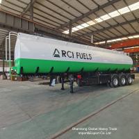 China 3-Axle Fuel Tanker Semi Trailer 50000L Capacity Steel Construction for sale