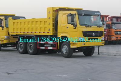 China 10 Wheeler 6x4 Yellow Heavy Duty Dump Truck For Road Project Solution ZZ3257N3847A for sale