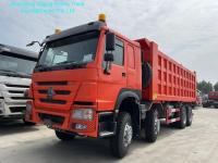 China HOWO-7 8x4 Heavy Duty Dump Truck with 12.00R20 Tyres 400L Fuel Tank and 8600×2300×1500 mm Cargo Box for sale