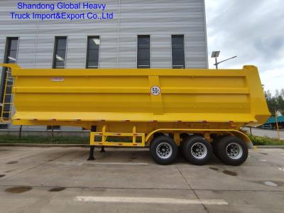 China 4 Axle U-Shape Dump Trailer with 80-120 Ton Loading Capacity for Heavy-Duty Transport for sale