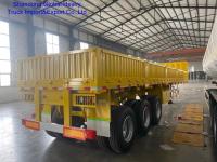 China 3 Axle Cargo Semi-Trailer with 12-13.6 Meters Length 2.5m Width and 1.5m Height for Heavy Duty Transport for sale