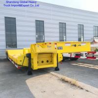 China 3-Axle Low Bed Semi-Trailer 80 Ton Capacity 13m Length for sale