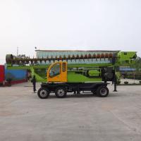 China 6-10m Wheeled Spiral Pile Drilling Machine With 360° Rotary Angle 8.45m Stud Height ZMZ360 for sale