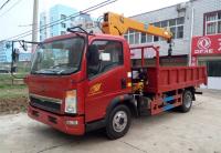 China 4x2  2 Ton Boom Truck Crane / Light Lorry Mounted Crane With WLY6T46 Gear Box for sale