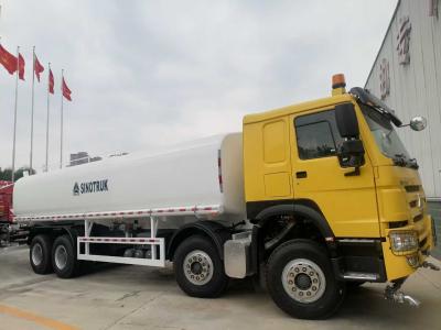 China Sinotruk HOWO 8×4 Drive Wheel Water Tanker Truck with Carbon Steel Tank and 10 Cubic Meters Capacity for sale