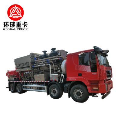 China Shacman 8×6 Oilfield Fracturing Truck with Euro 6 Diesel Engine and 1697L/Min Pump Displacement for sale
