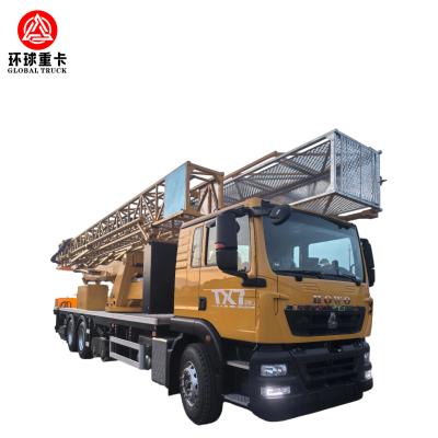 China HOWO Sinotruk Sitrak Diesel Powered Bridge Inspection Vehicle with Folding Boom Lift, Euro 5 / Euro 6, 340-440 HP for sale