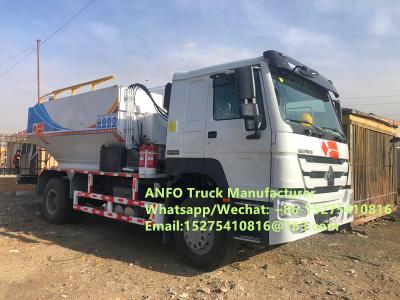 China Durable reliable HOWO 10/15/20/30T BCLH-10 on-site mixing and charging machine granular ammonium explosive ANFO Truck Emulsion Blasting service Drilling mobile explosive Manufacturing Unit MEMU MMU for sale