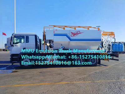 China Camions multifonctionnels SINOTRUCK HOWO 15/20/25 tonnes pour le mélange et le chargement d'émulsions, explosifs en vrac ANFO, Mongolie, RDC, Pérou, Ghana, Zimbabwe. Service de dynamitage minier MMU for sale