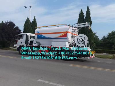 China Multifunctional SHACMAN 15T BCRH-15 on-site mixing and charging emulsion bulk explosive loading truck Mongolia Mining Blast service Kazakhstan Uzbekistan Indonesia Congo MMU for sale