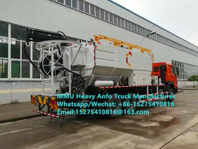 China On-site mixing and charging multi-functional heavy ammonium oil explosives Truck 15/20/25Ton Heavy Emulsion ANFO Truck MMU MEMU Russia/Kazakhstan/Uzbekistan/Indonesia/Guinea Mining Blasting Service for sale