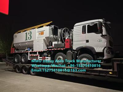 China Intelligent HOWO mixing and charging multi-functional heavy ammonium oil explosives Truck 15/20/25Ton Heavy Emulsion ANFO Truck Russia/Kazakhstan/Uzbekistan/Indonesia/Guinea Mining Blasting Service for sale