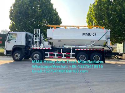 China Super Safety HOWO mixing and charging multi-functional heavy ammonium oil explosives Truck 15/20/25Ton Heavy Emulsion ANFO Truck Zambia/Zimbabwe/Tanzania/Ghana/Guinea/Peru Mining Blasting Service for sale