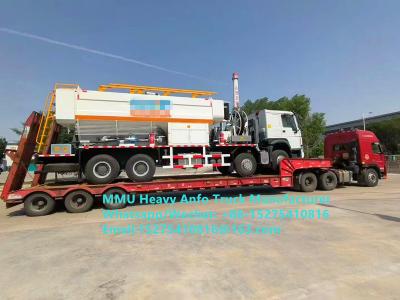 China Low Price High quality mixing and charging multi-functional heavy ammonium oil explosives Truck 15/20/25Ton Heavy Emulsion ANFO Truck Zambia/Zimbabwe/Tanzania/Ghana/Guinea/Peru Mining Blasting Service for sale
