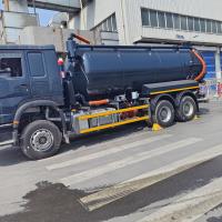 China HOWO 15CBM Vacuum Sewage Suction Truck with 6*4 Drive Wheel and Diesel Fuel for Septic Tank Cleaning and Sludge Transport for sale