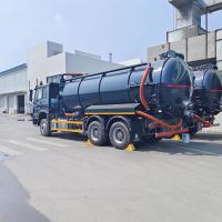 China HOWO 15CBM Vacuum Sewage Suction Truck with 6*4 Drive Wheel and 251-350hp Horsepower for Septic Tank Cleaning for sale