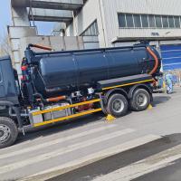 China HOWO 15CBM Vacuum Sewage Suction Truck with 6*4 Drive Wheel and Diesel Fuel for Septic Tank Cleaning and Sludge Transport for sale