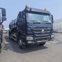 China HOWO 15CBM Vacuum Sewage Suction Truck with 6×4 Drive Type and 266HP Engine Power for Municipal and Industrial Waste Cleaning for sale