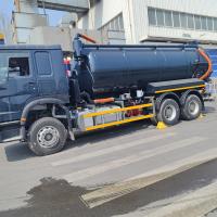 China HOWO 15CBM Vacuum Sewage Suction Truck with 6×4 Drive Type and 266HP Engine Power for Municipal and Industrial Waste Cleaning for sale