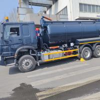 China HOWO 15CBM Vacuum Sewage Suction Truck with 6×4 Drive Type and Hydraulic Tipping Discharge for Septic Tank Cleaning for sale