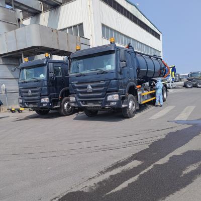 China HOWO 15CBM Vacuum Sewage Suction Truck with 6×4 Drive Type and Hydraulic Tipping Discharge for Septic Tank Cleaning for sale